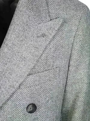 Tagliatore Herringbone Double-breasted Coat