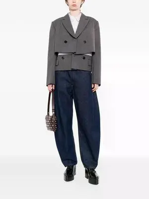 Sacai Double-breasted Layered Blazer