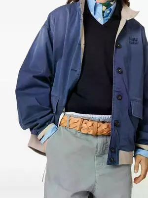 Miu Miu Washed Twill Blouson Jacket