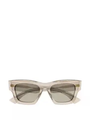 Gucci Gg Monogram Geometric-frame Sunglasses