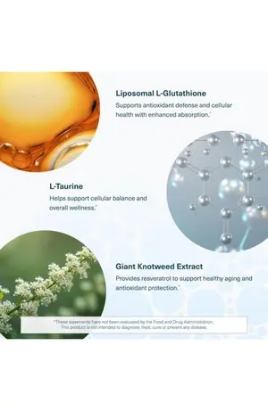 YOUTHEORY Liposomal Glutathione Resveratrol Antioxidant Supplement 60 Count