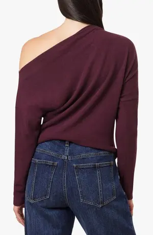 Habitual Colby Off-the-shoulder Knit Top - Winetasting