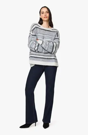 Habitual Striped Crewneck Sweater With Relaxed Silhouette
