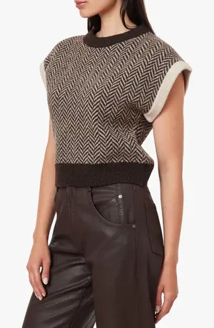 Habitual Herringbone Dolman Sleeve Sweater