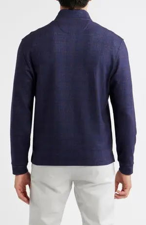 Johnnie-o Mikey Plaid Quarter-zip Pullover