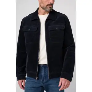 LIVERPOOL Two-way Zip Corduroy Jacket - Dark Navy