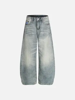 AELFRIC EDEN Baggy Barrel Washed Jeans