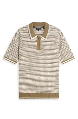 Ted Baker London Breame Knit Polo - Olive