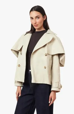 Habitual Cropped Trench Jacket