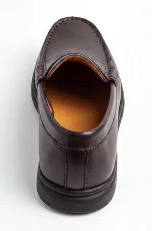 MENINA STEP Nora Loafer, Premium Top Leather, Handcrafted In Spain - Chocolate