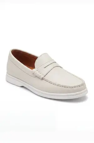 MENINA STEP Nora Loafer, Premium Top Leather, Handcrafted In Spain - Ivory