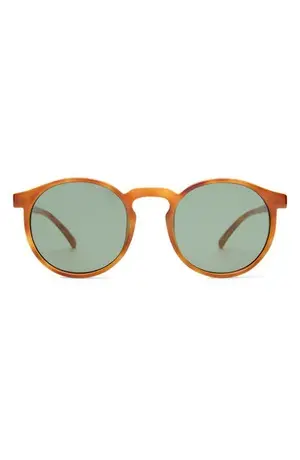 Le Specs Teen Spirit Deux 50mm Round Sunglasses - Tort