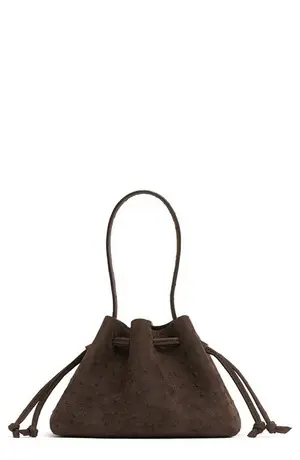 MANSUR GAVRIEL Ostrich Embossed Drawstring Pouchette