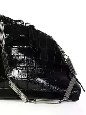 Attico La Scala Croc-effect Shoulder Bag