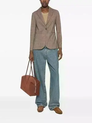 CIRCOLO 1901 Single-breasted Checked Blazer