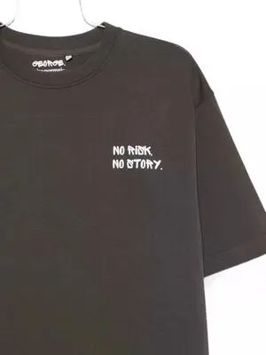 GEORGE. Slogan-print Drop-shoulder T-shirt