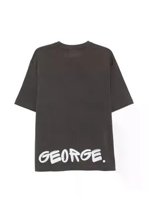 GEORGE. George Slogan Print Drop Shoulder T-shirt