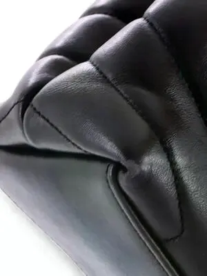 Saint Laurent Loulou Matelasse Chevron Leather Medium Shoulder Bag - Black