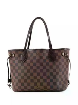 LOUIS VUITTON Neverfull Damier Pm Tote Bag - Brown