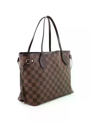 LOUIS VUITTON Neverfull Damier Pm Tote Bag - Brown