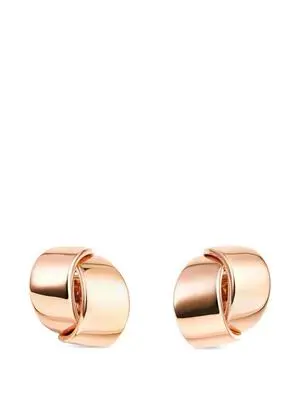 Vhernier Abbraccio Sculptural Earrings In Polished Rose Gold - Pink
