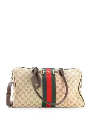Gucci Gg Canvas Boston Bag