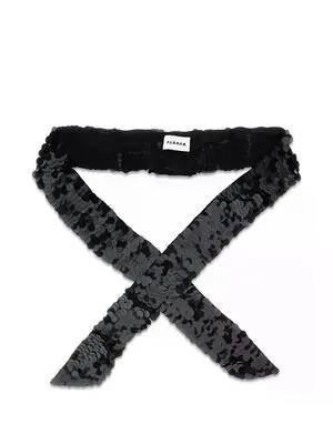 P.a.r.o.s.h Sequin-embellished Scarf - Black