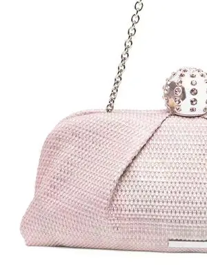 AQUAZZURA Tequila Crystal Embellished Clutch Bag