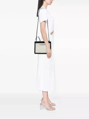 Balenciaga 2017 Canvas Navy Pochette Crossbody Bag