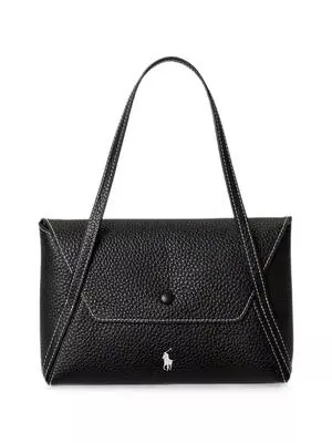 Polo Ralph Lauren Leather Shoulder Bag - Black