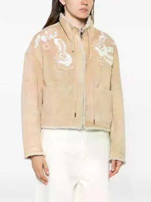 ERMANNO FIRENZE Embroidered Zip-up Jacket