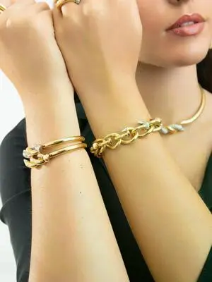 David Webb Twisted Nail Cuff Bracelet