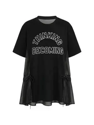 Sacai Graphic-print T-shirt - Black
