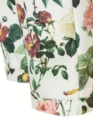 Mac Jeans Floral Print Tapered Leg Trousers