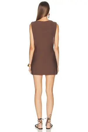 SRG Eisley Knit Mini Dress In Brown