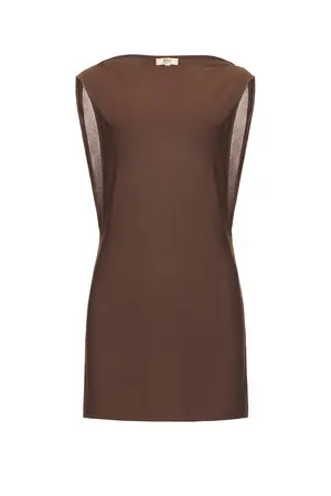 SRG Eisley Knit Mini Dress In Brown