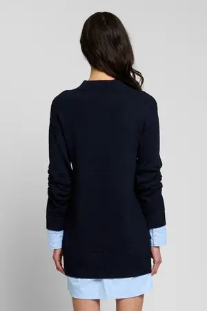 Central Park West Coen Twofer Mockneck Dress