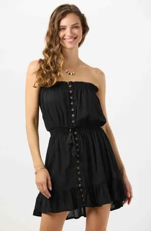 Tiare Hawaii Ryden Tie Dye Strapless Dress