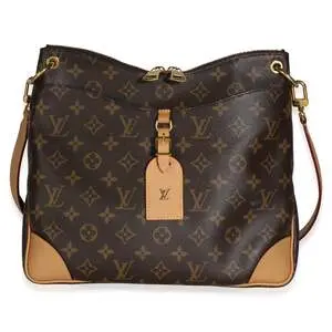 LOUIS VUITTON Monogram Canvas Odeon Mm Shoulder Bag - Brown