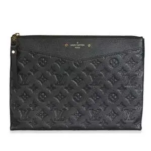 LOUIS VUITTON Monogram Empreinte Daily Pouch - Black