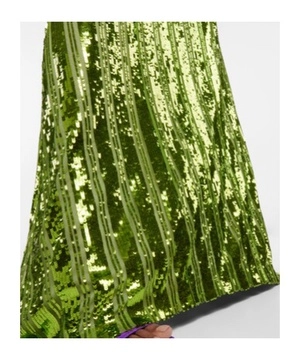 Galvan Kate Sequined Gown - Green