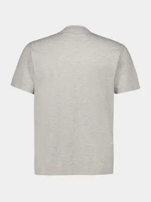 AMI Paris Heather Ash De Coeur Cotton T-shirt