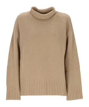 Barbour Turtleneck Sweater With Ribbed Trims