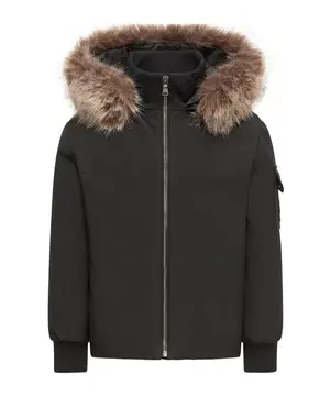 Moncler Martlu Hooded Down Jacket With Detachable Fur Trim
