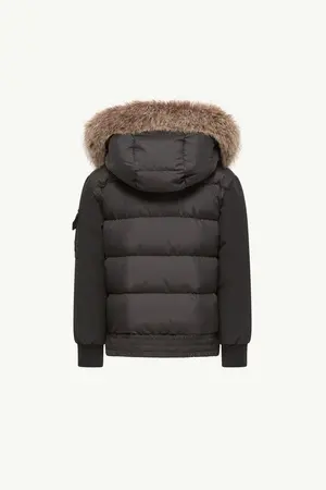Moncler Martlu Hooded Down Jacket With Detachable Fur Trim