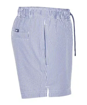 K-WAY Logo Patch Striped Swim Shorts