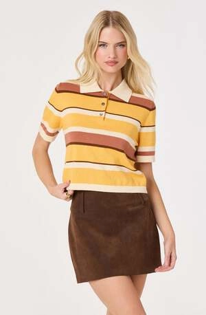 Astr The Label Arielle Faux Suede Mini Skort