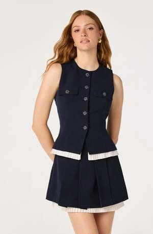 Astr The Label Melian Pleated Mini Skirt