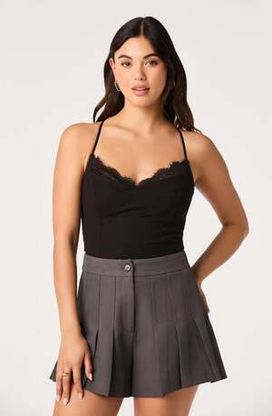 Astr The Label Naomi Criss-cross Cami Black