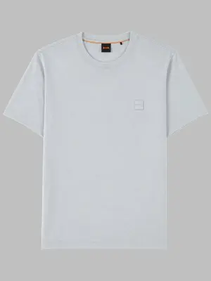 BOSS T-shirt "tales" Con Patch Logo - Grey